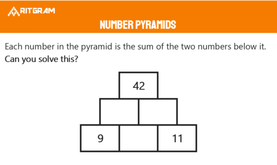 Number Pyramids | Printable Worksheets | Easy to Genious